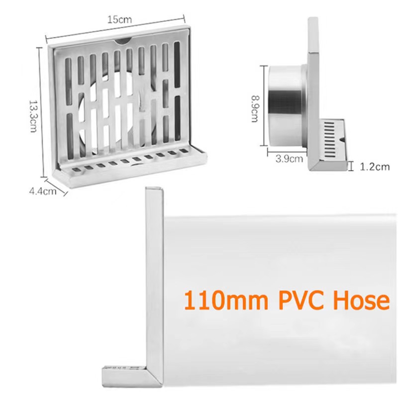 Wholesale Custom 2 Mm Thick SUS 304 L Shaped Stainless Steel Wall Inlet ...